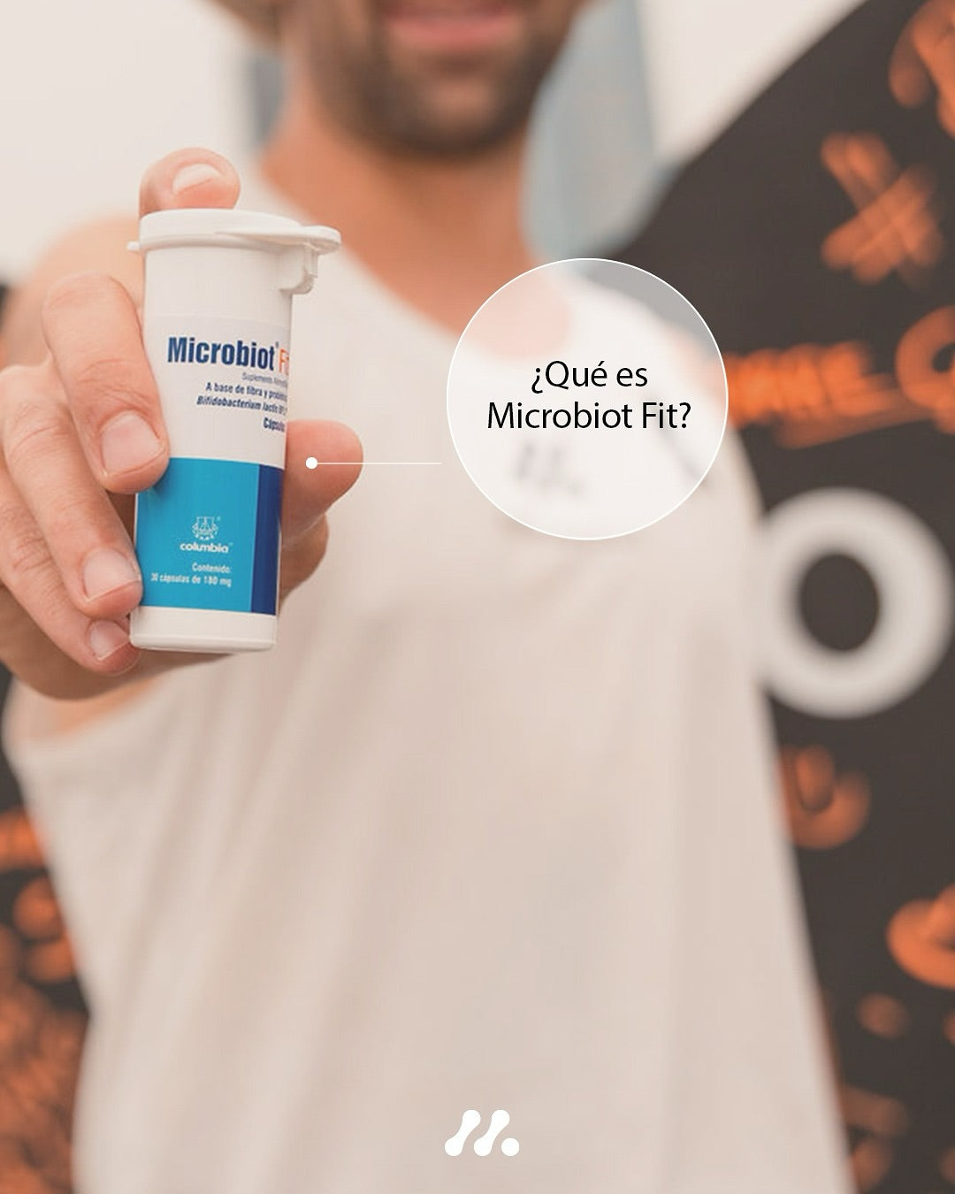 Microbiot Fit Probióticos + Fibra, 30 tabletas masticables – Wellu