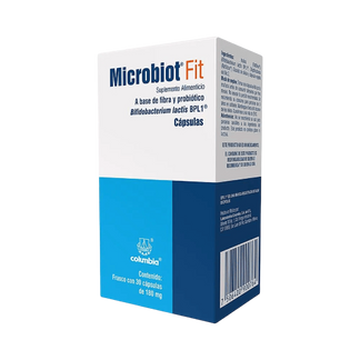 Microbiot Fit Probiótico 180mg, 30 cápsulas (Bifidobacterium + Lactoba ...